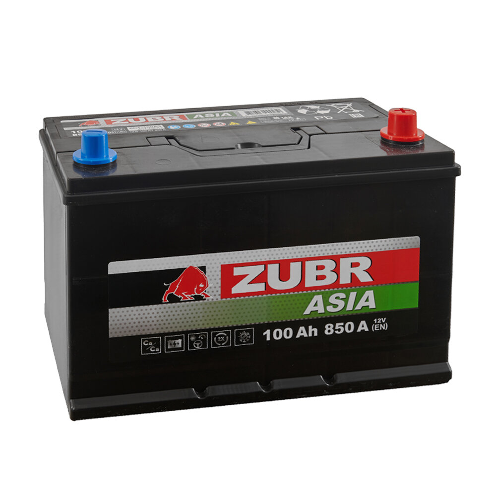 Аккумулятор ЗУБР PREMIUM ASIA 100 Ач 850 А О/П ZPA1000