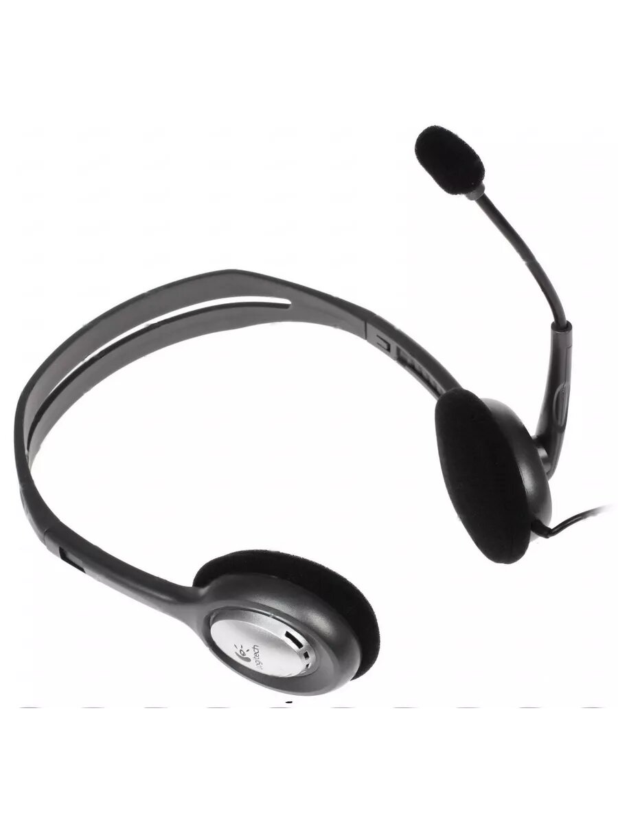 Проводная гарнитура Logitech H111 серый.