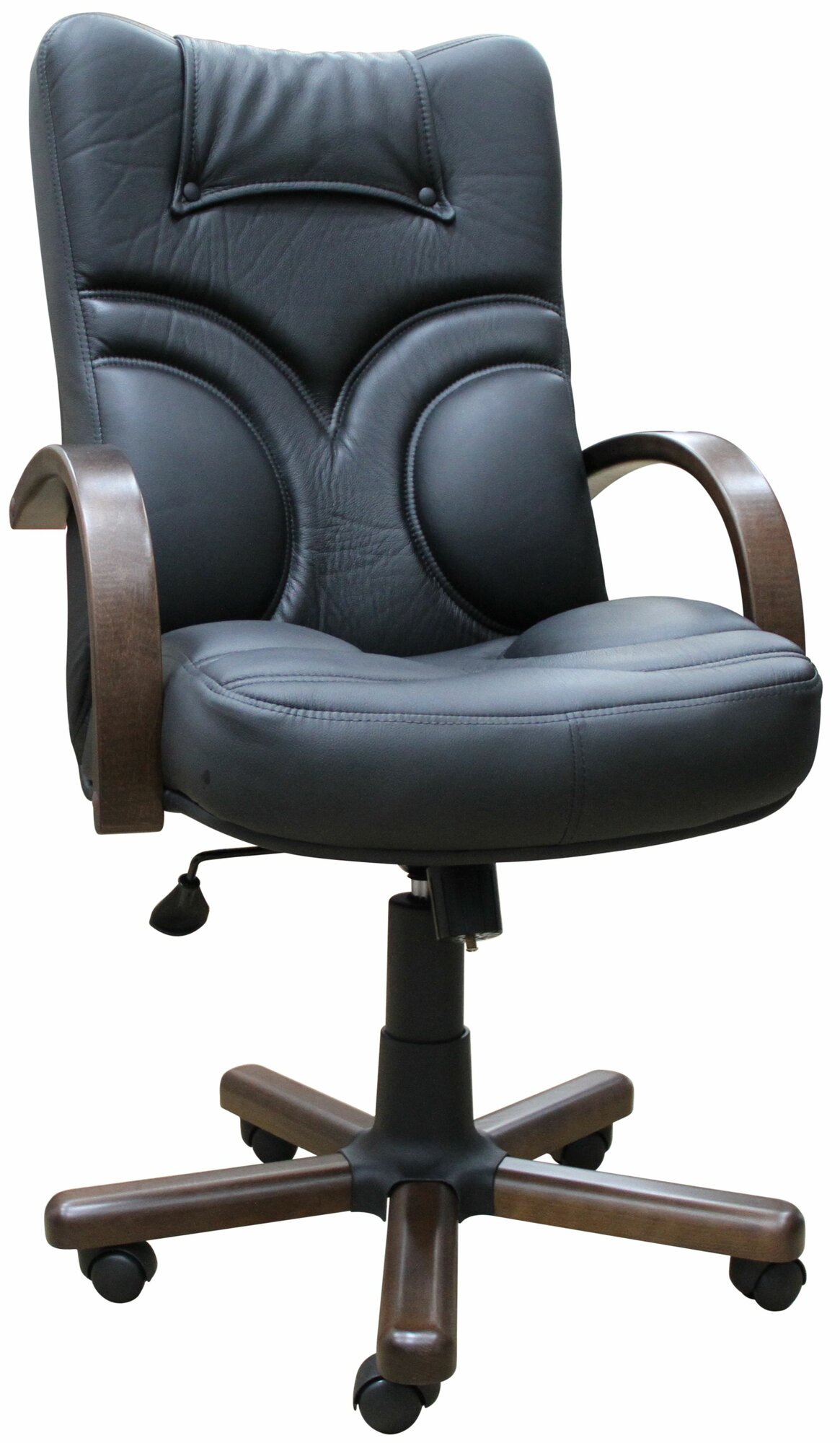 Грация лагуна натуральная кожа Мадрас черная