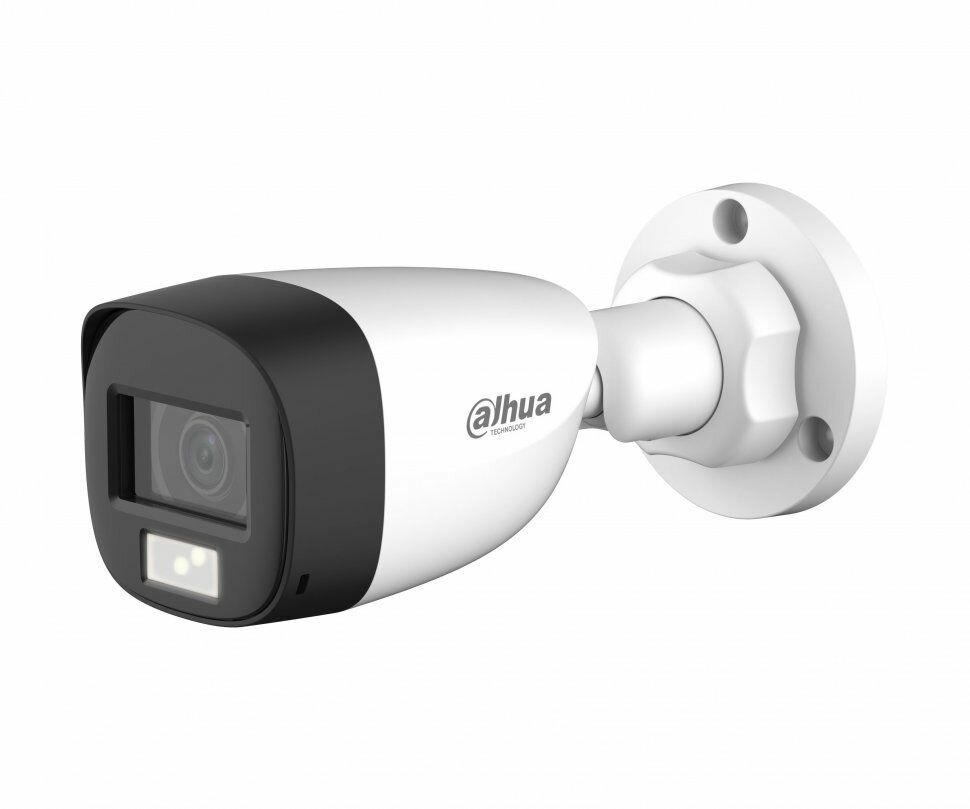 Dahua DH-HAC-HFW1209CLP-LED-0360B-S2 уличная цилиндрическая HDCVI-видеокамера 2Мп с двойной подсветкой