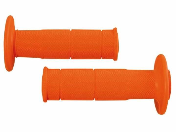 Ручки на руль Soft Grips 115мм оранжевые для мотоцикла
