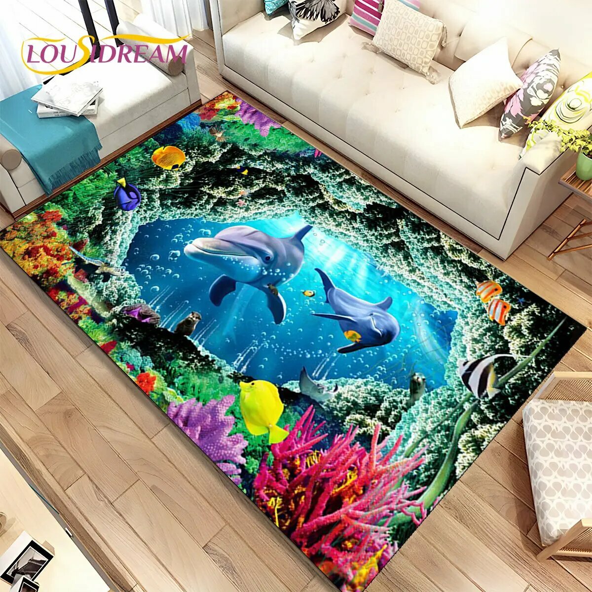 3D иллюзия морского дна ковёр LOUSIDREAM