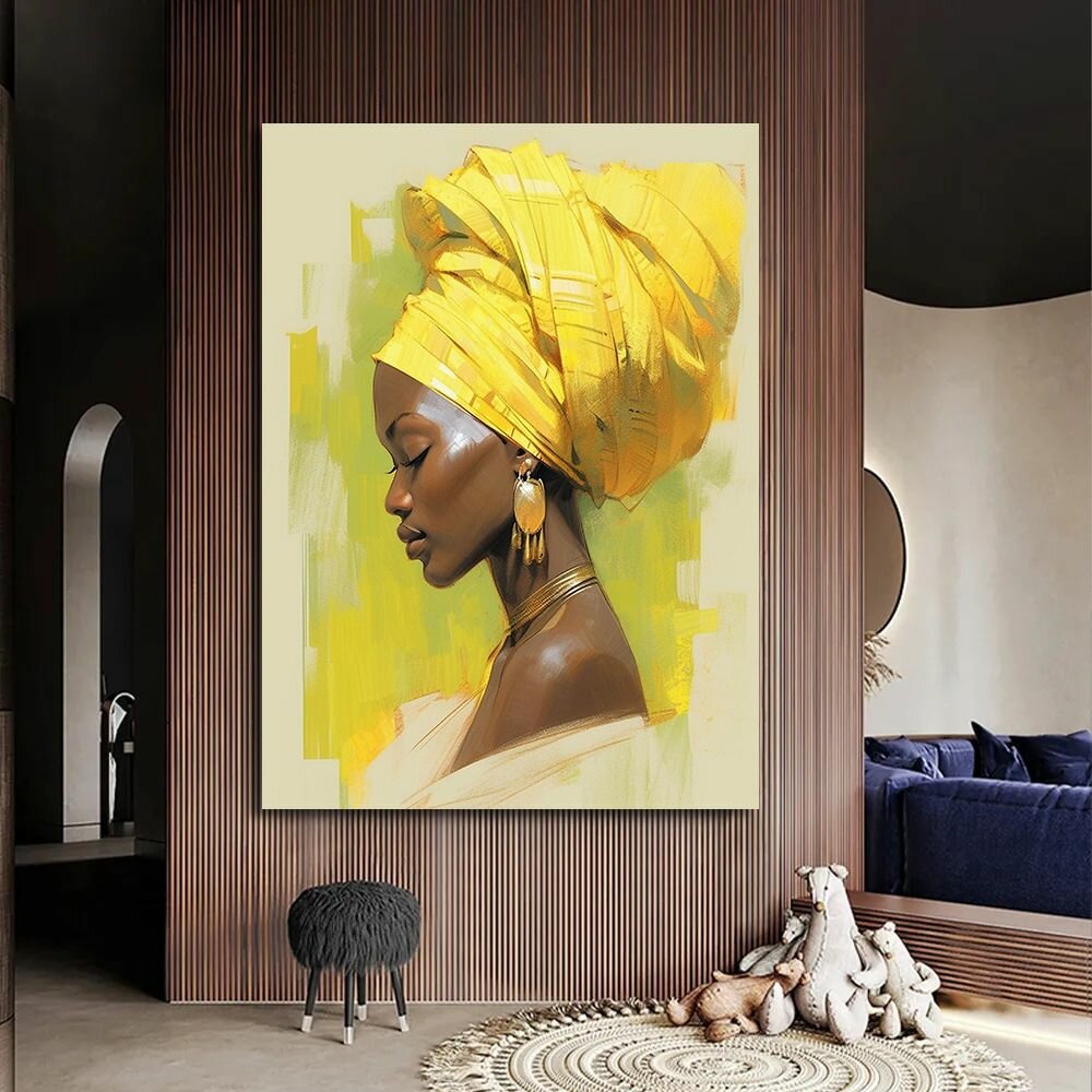 Картина негритянка, Африканский шарм, 20х30 см.