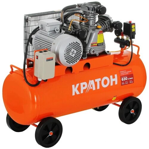 AC-630-110-BDW / Компрессор поршневой масляный Кратон AC-630-110-BDW [630 л/мин, 110 л, 10 Бар, 3000