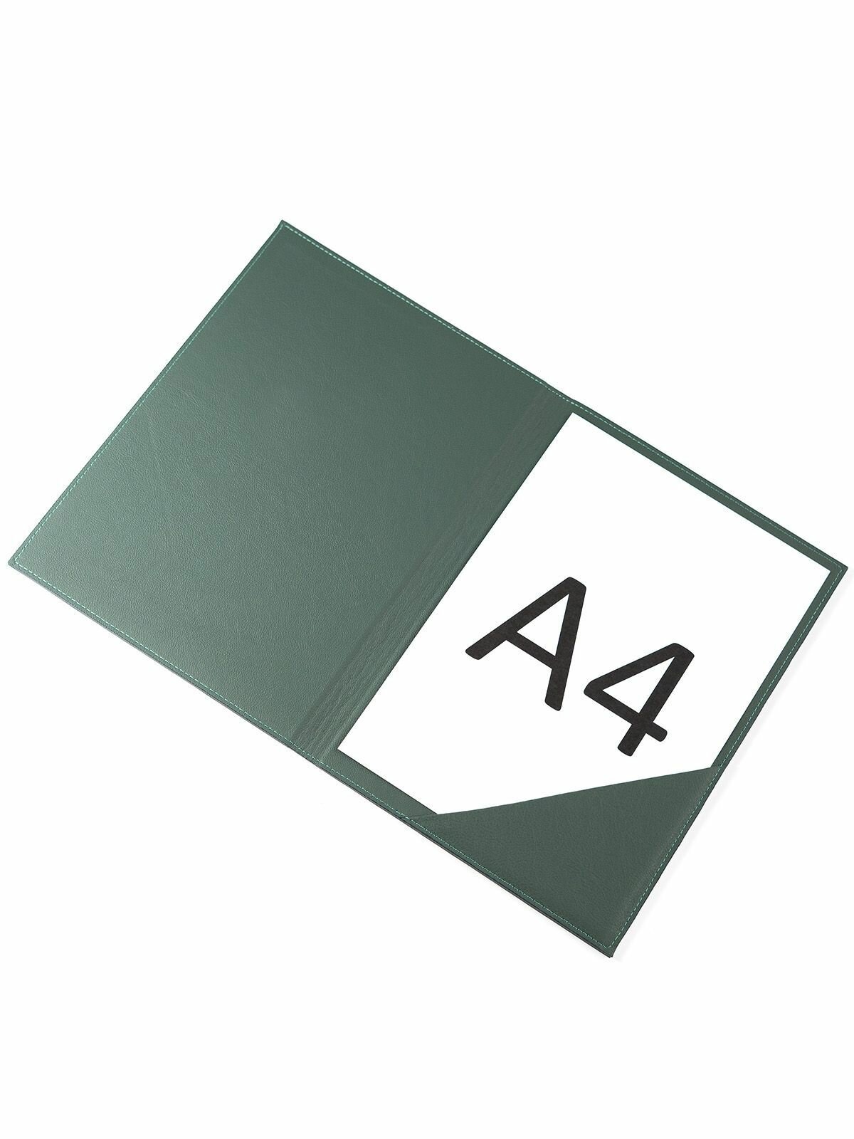 Кожаная папка для бумаг "на подпись" Alford Bottle by J.Audmorr, зеленая. Папка для руководителя