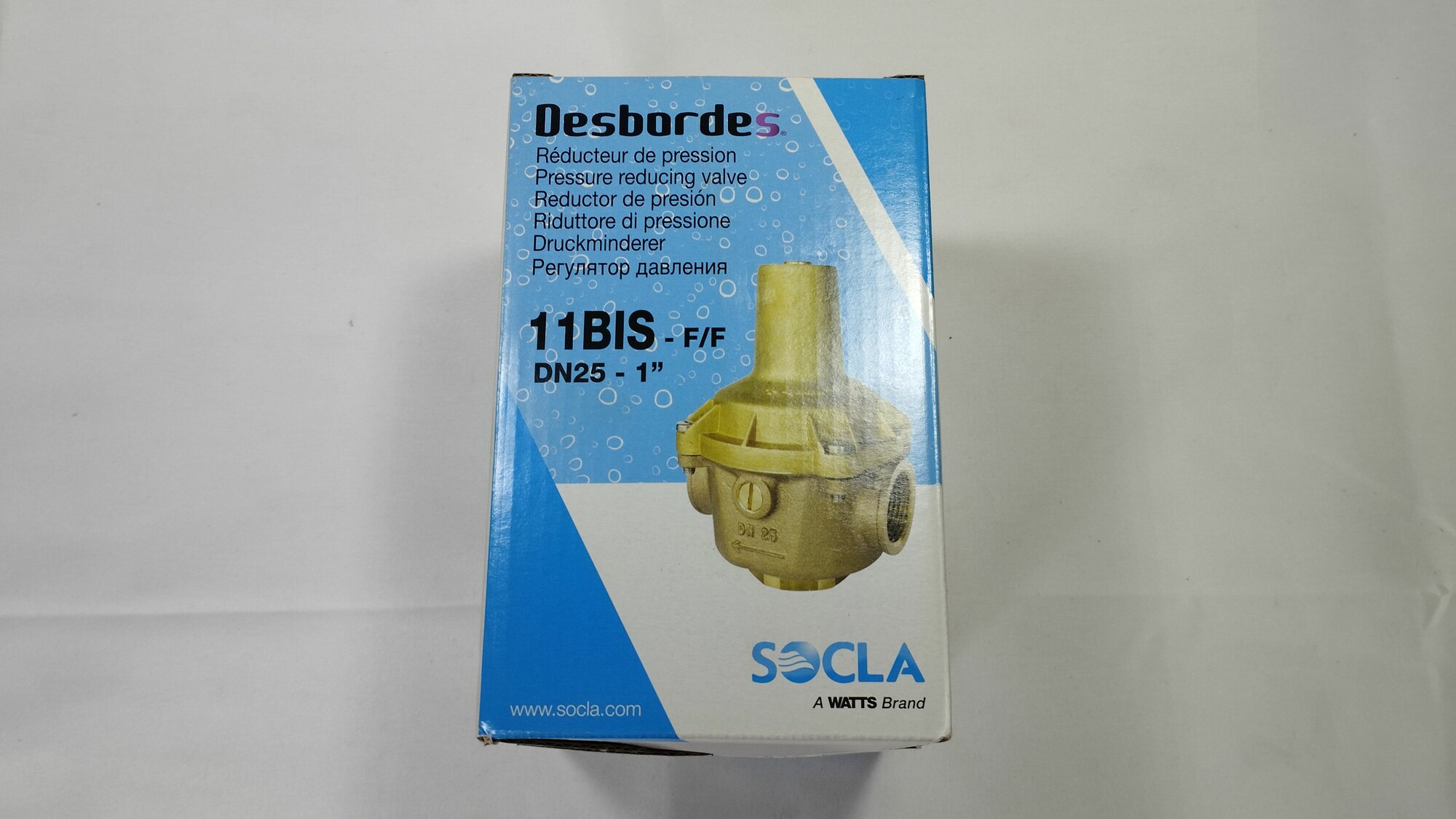 Danfoss 149B7605 - 11bis Клапан редукционный Ду25 Ру25 диапазон регулирования 1-5.5 бар, Корпус: бронза, внутренняя резьба, Тмакс 80С