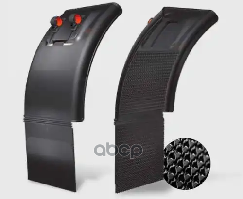 Крыло полуприцепа! с крепл. D=42mm, 450х700, с брызговиком антиспрей L=350мм Universal Stellox арт. 8717608SX