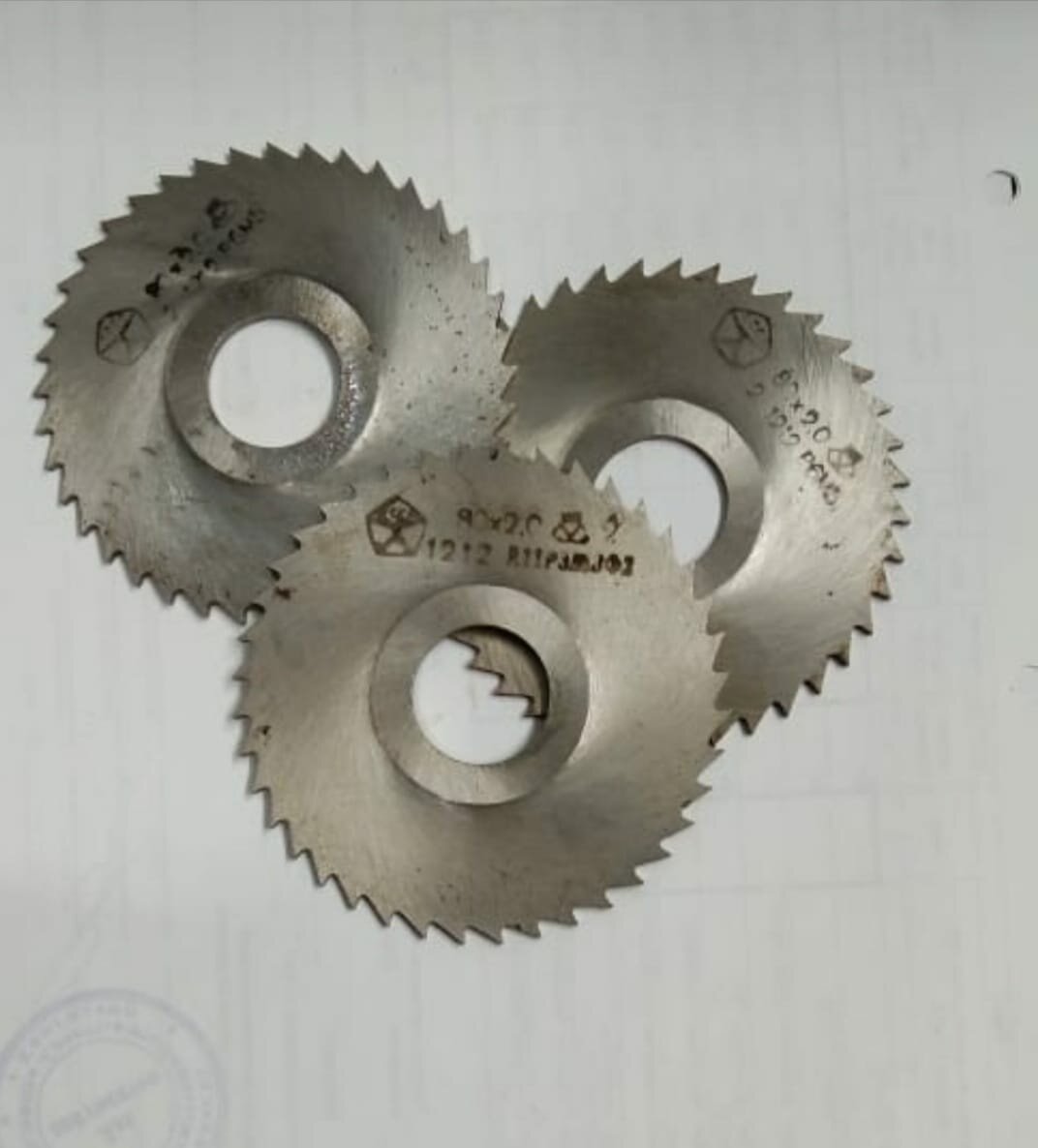 Фрезы дисковые 1212, 80x2, упаковка 3шт сделано в ссср