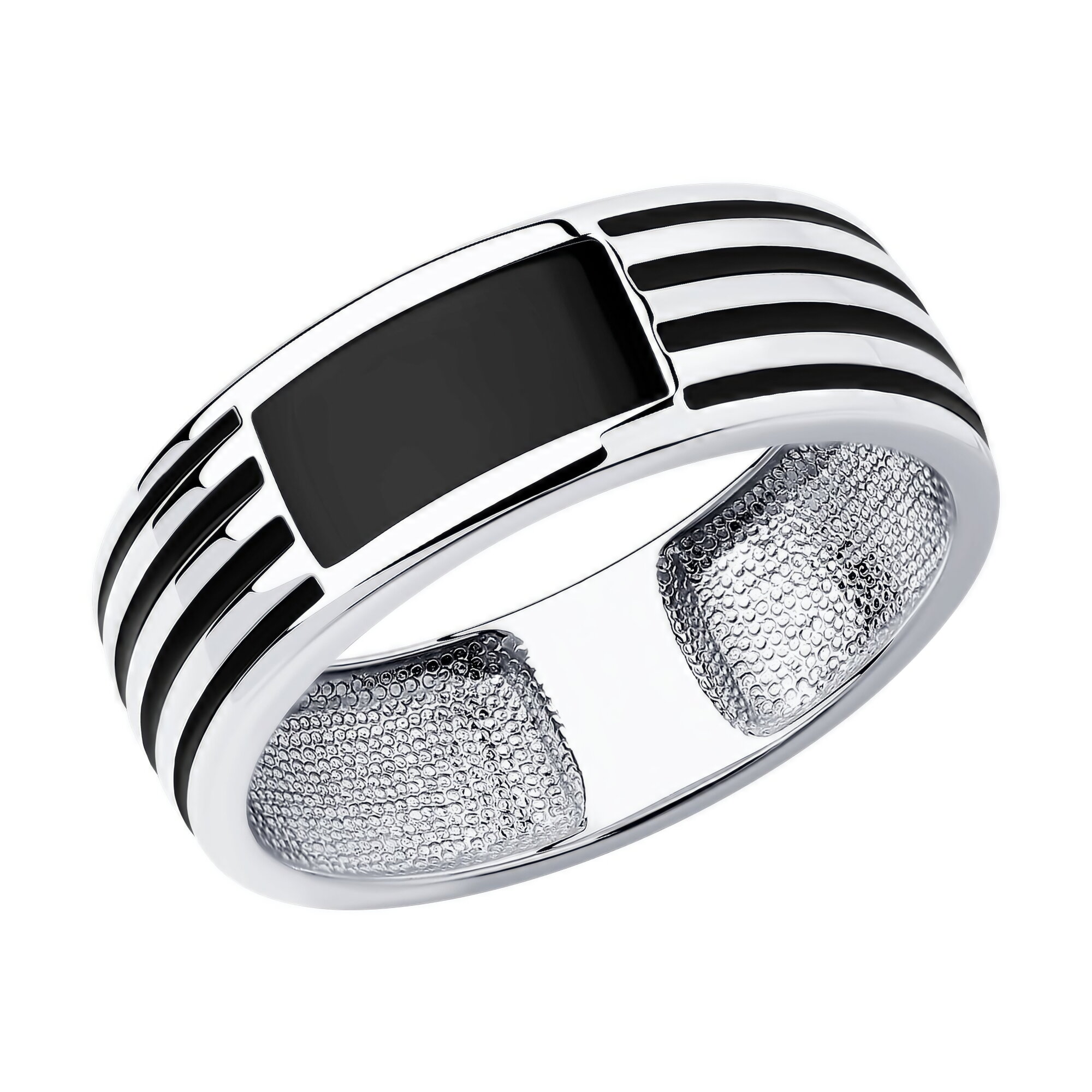 Печатка, серебро, 925 проба, родирование, эмаль