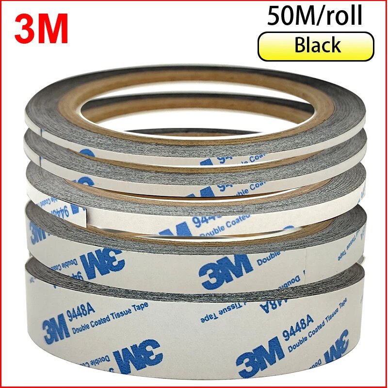 Двухсторонний скотч 3M Scotch Black 50 м 3mmx50M 1Roll
