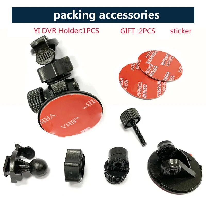 Крепление для зеркала Yi Dash Cam Sticeker Yi Крепление для видеорегистратора для YI Держатель мини-кронштейн для автомобильного видеорегистратора Чашка для крепления