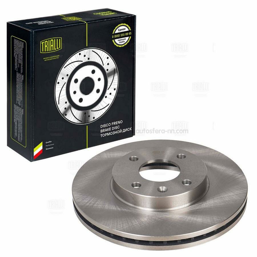 TRIALLI DF062102 Диск торм. Chevrolet Aveo T300 (11-)/Cobalt (11-) перед. d=256 R14 (DF 062102)