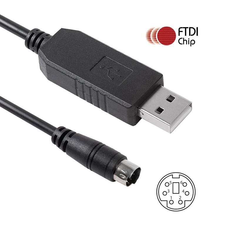FTDI FT232RL USB-кабель для программирования CAT USB-Mini Din 6-контактный для Yaesu FT-757GXII FT-840 FT-890 FT-900 CAT890