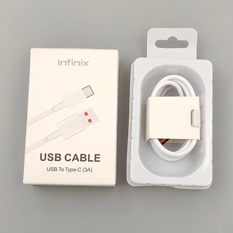 Кабель зарядный Infinix Usb Type-C, 100 см, 33 Вт, 3 А, 40 Pro, 30i
