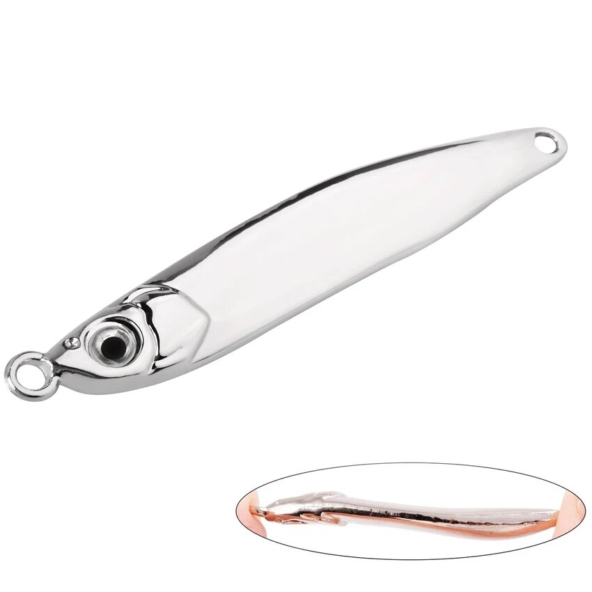Блесна металлическая 10г Silver-no Hook, 5.5cm