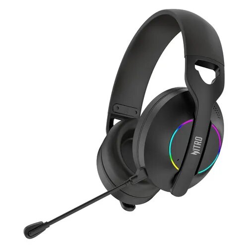 Гарнитура игровая Acer OHR400, для компьютера/мобильных устройств, мониторные, Bluetooth/радио/3,5 мм, черный [zl. hdsee.00g]