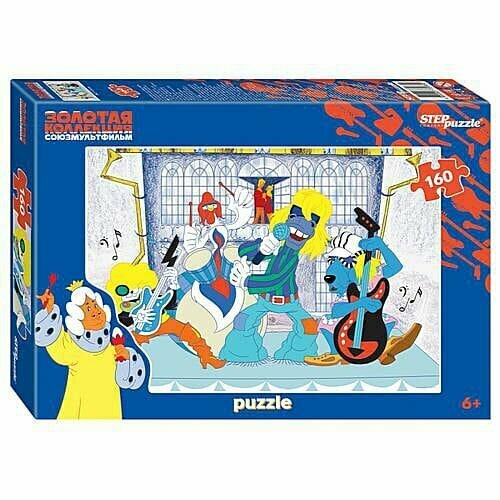 Пазлы 160 деталей. Бременские музыканты. Золотая коллекция (Союзмультфильм) 72085, (Степ Пазл)