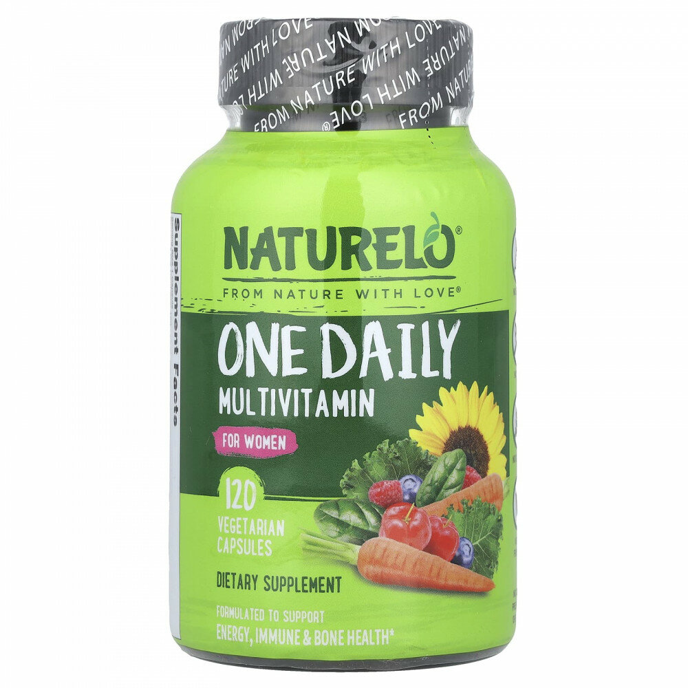 NATURELO One Daily Multivitamin for Women, 120 Vegetable Capsules ...