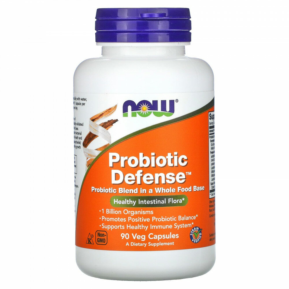 NOW Foods, Probiotic Defense™, 90 растительных капсул