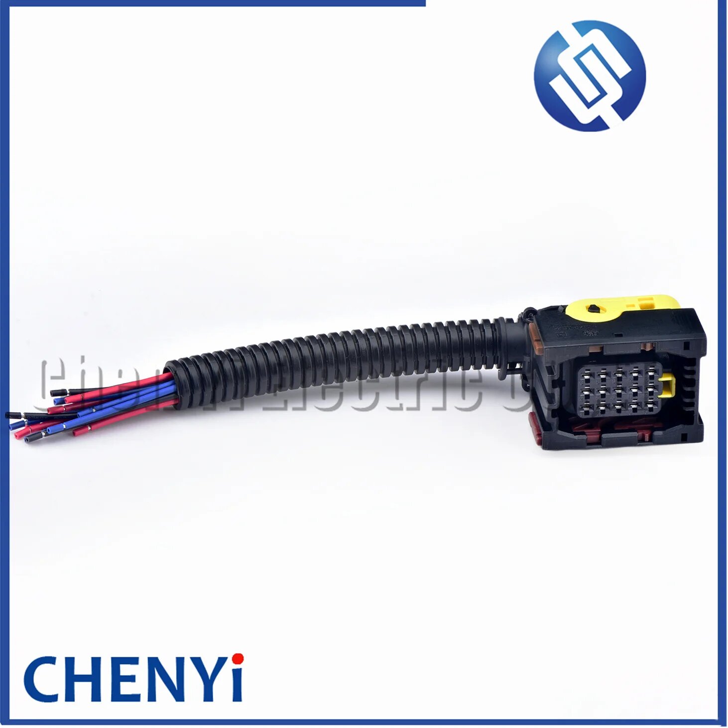 Автомобильный разъем ECU, черный, 20см
