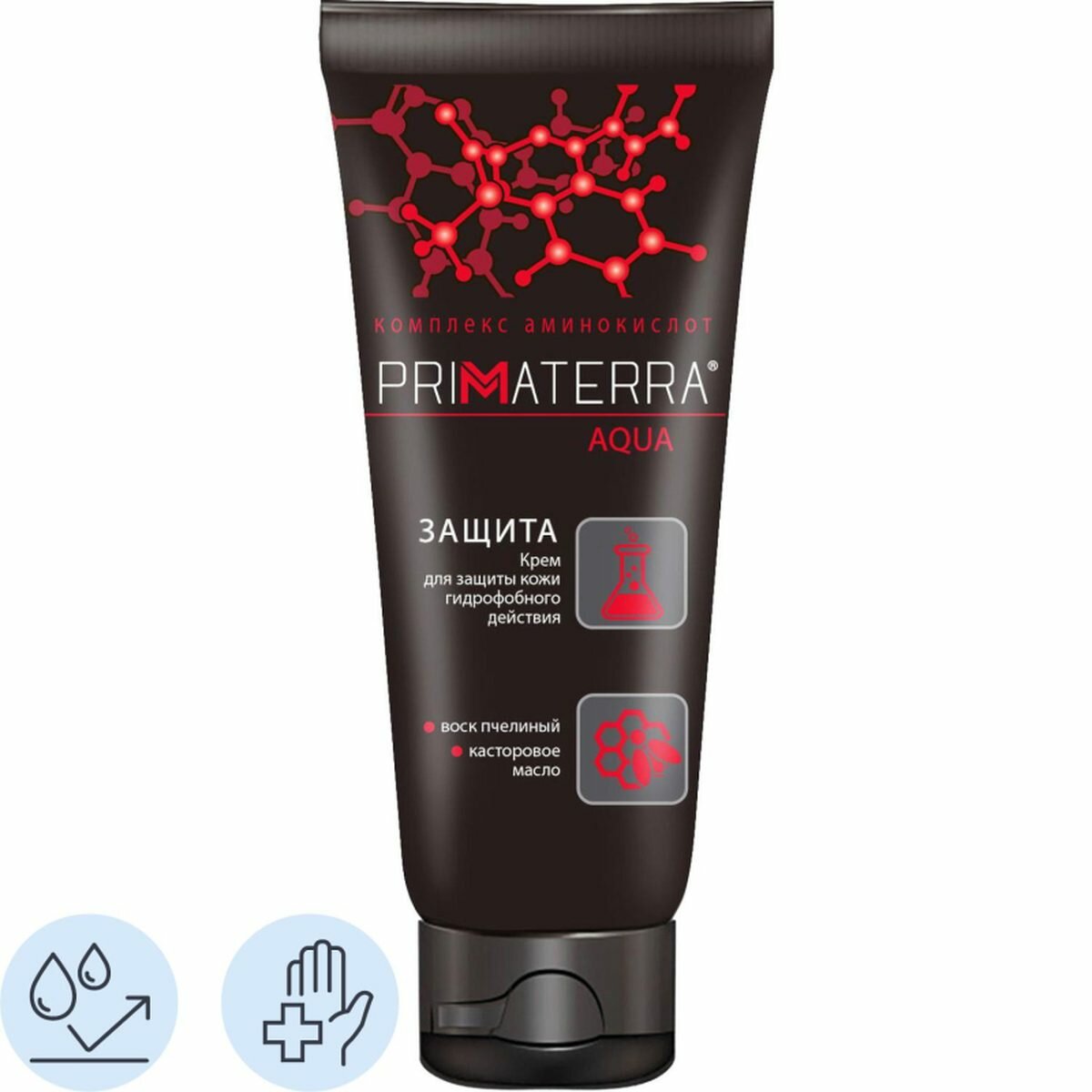 Крем защитный Primaterra Aqua, для рук гидрофобный, 100мл, 60шт.