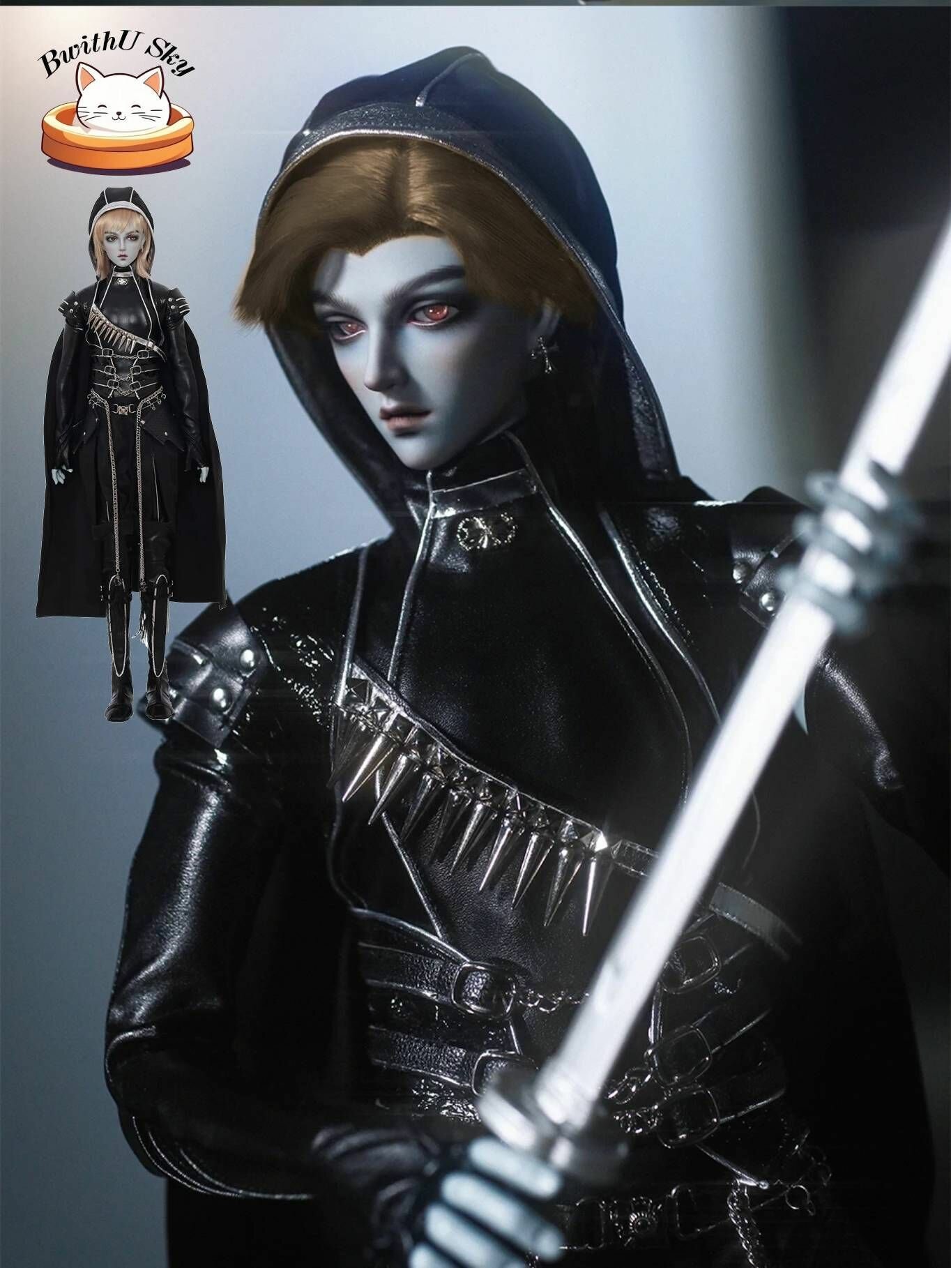 BwithU BJD SD 1/3 Lin Y Материал из смолы 72,5 см Человек-воин в классной броне в стиле шаровых кукол