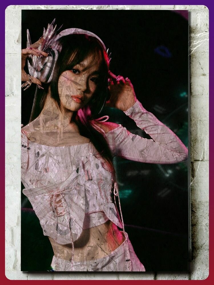 Картина интерьерная на рельефной доске Музыка Le sserafim (Кадзуха, Сакура, Юнджин, Чэвон, Ынче, Гарам, Южная Корея, кейпоп) - 62412176