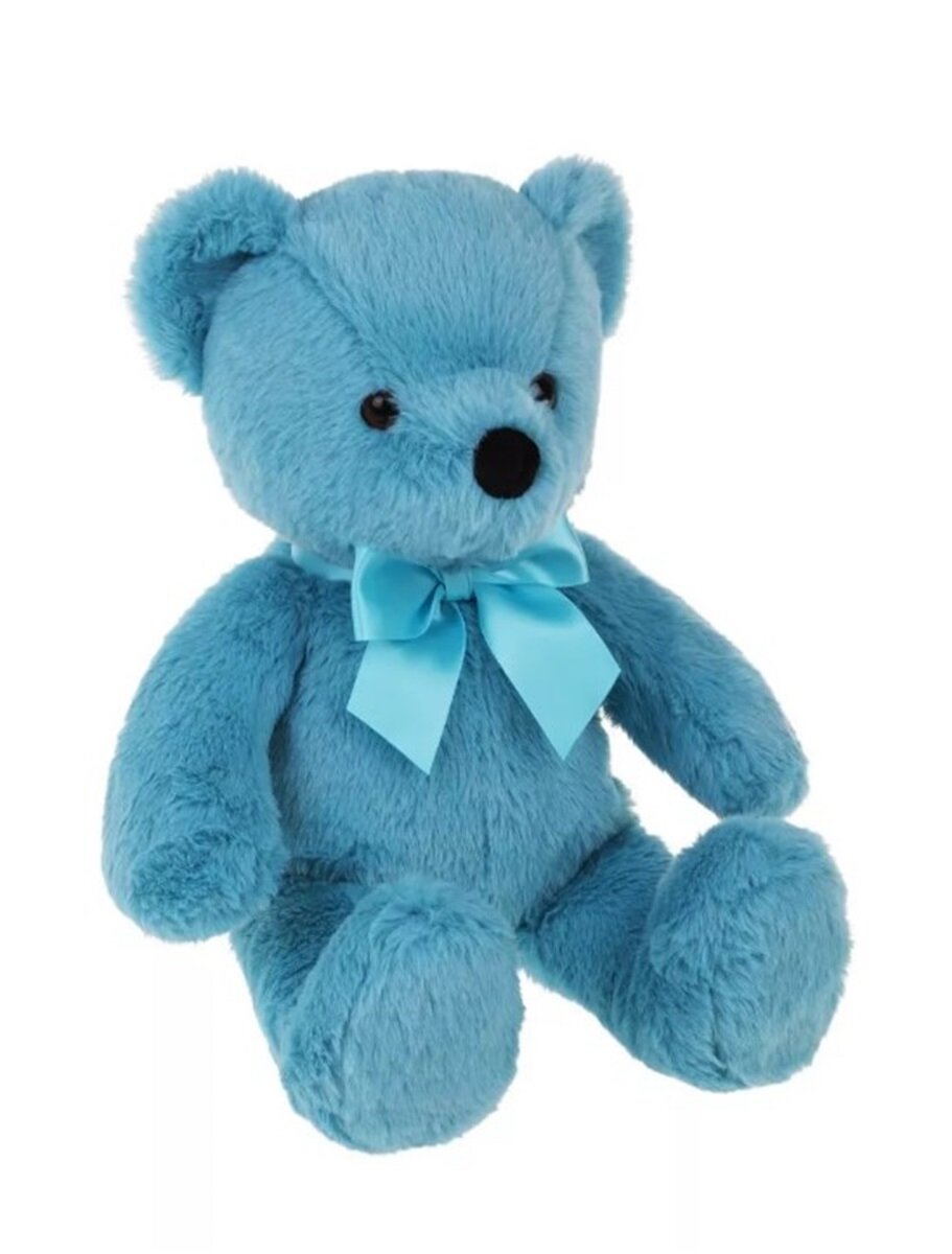 Мягкая игрушка Fluffy Family Мишка Радуга, 25 см, голубой 682329