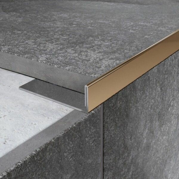 Стальной L-образный профиль под плитку