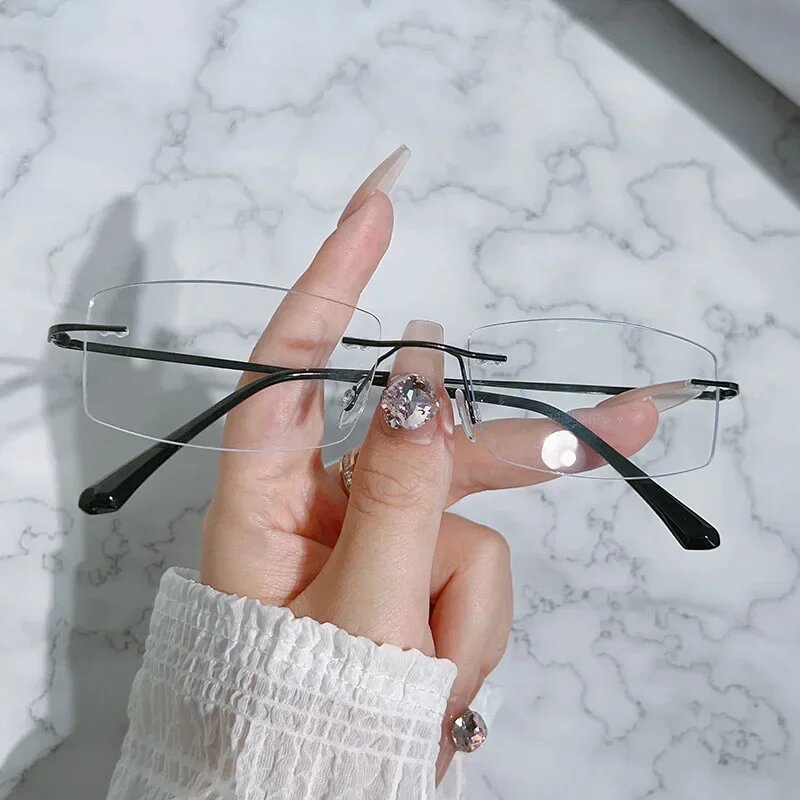 Эрикколе безрамочные очки для близорукости Black, -1.5