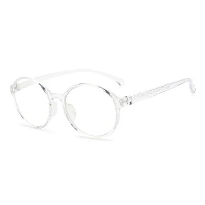 Круглые очки Ralferty для девочек TR90 C35 Transparent, Белый