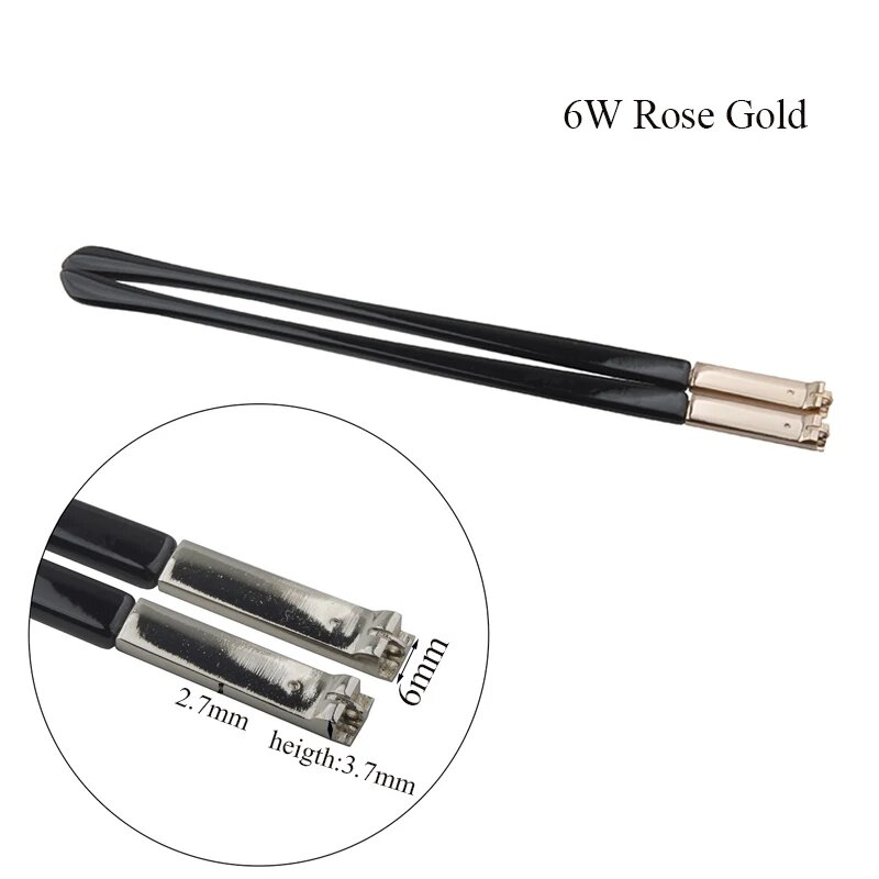 Насадки для ногтей 6W Rose Gold 6 мм 4.5 мм