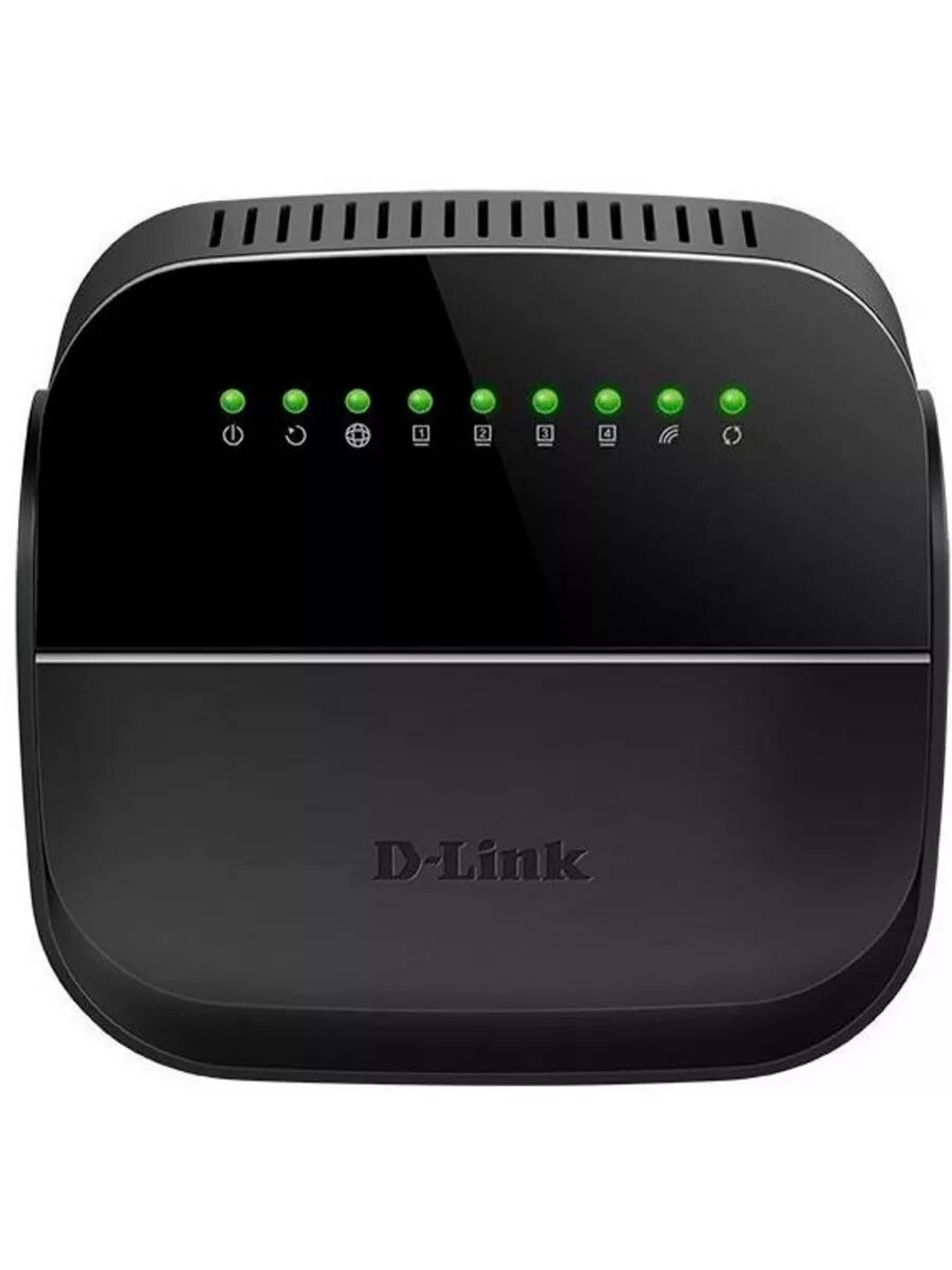 Роутер беспроводной D-Link DSL-2640U/R1A N150 ADSL2+/VDSL2 черный