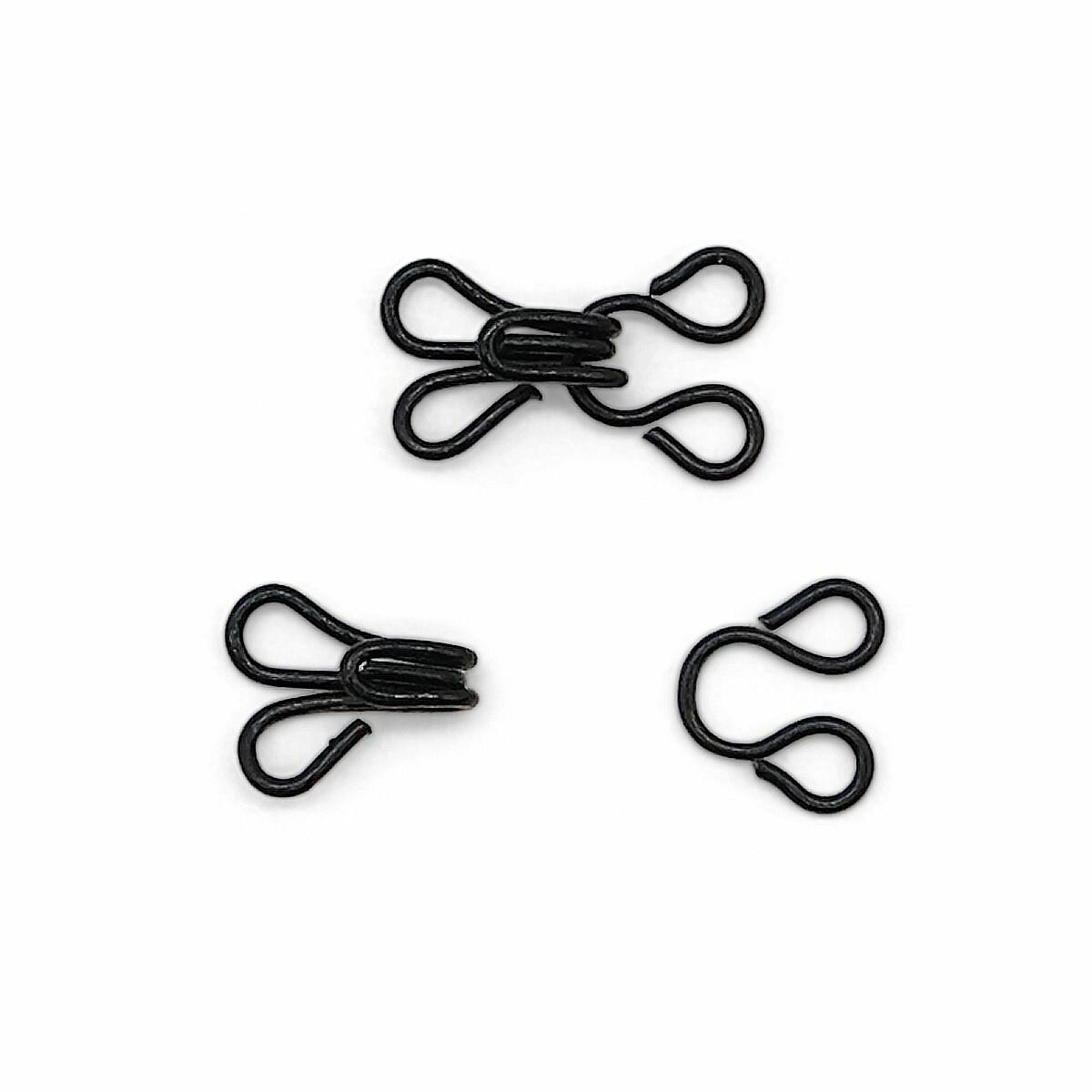 Крючки пришивные №0 (11,5х6,5мм) металл, блистер(24шт) (оксид)