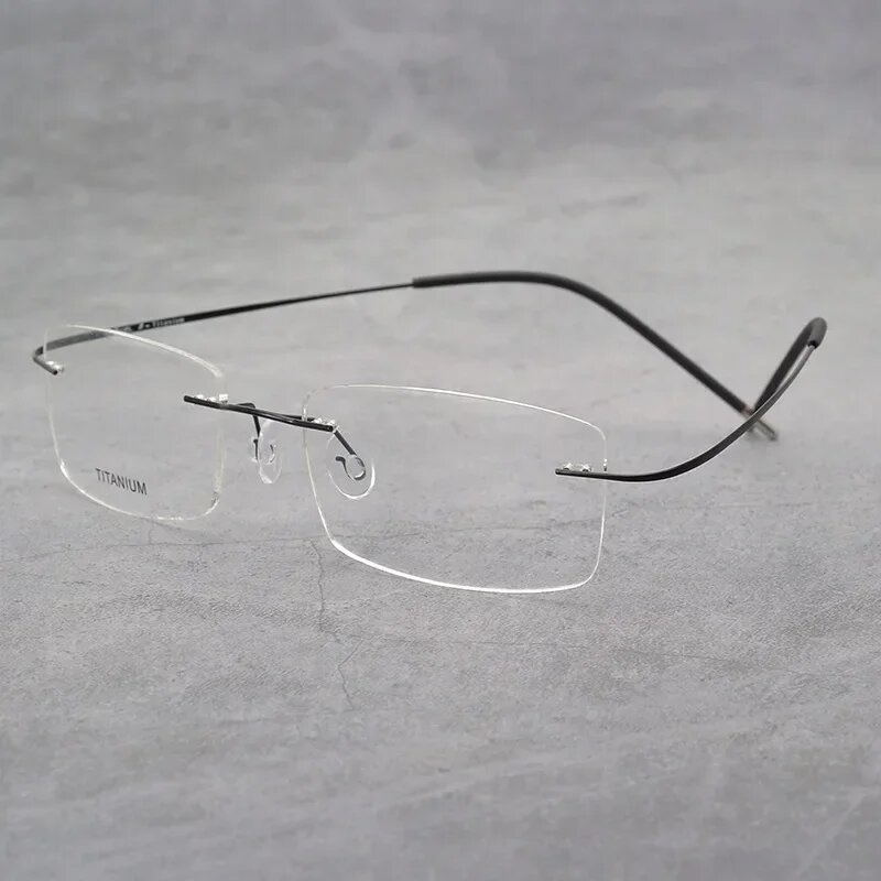 Безрамочные очки TR90 для дальнозоркости black, 2.0