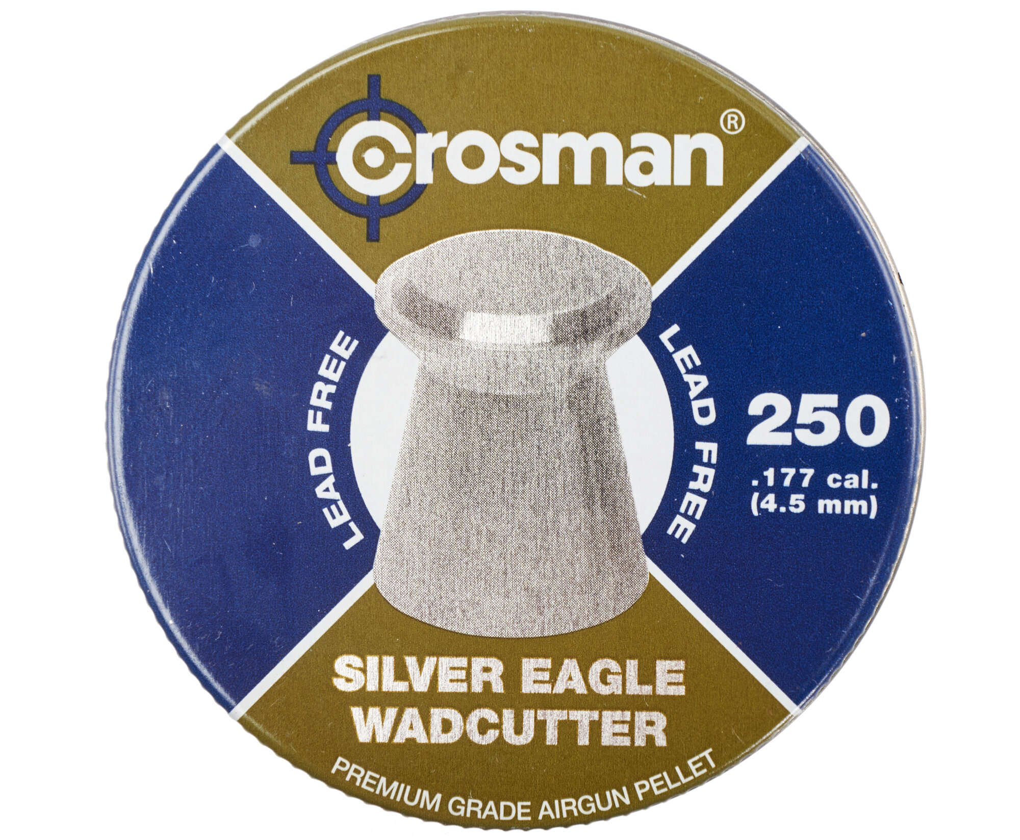 Пули пневматические Crosman Silver Eagle WC 4.5 мм, 0.31 гр. (250 штук)