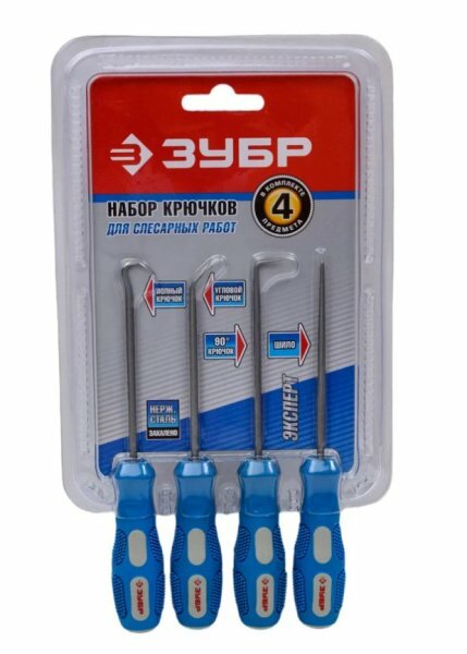 Набор инструм 4предм Зубр Эксперт крючки д/слес работ