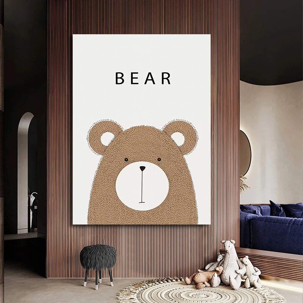 Звери / Картина в детскую комнату, картина на холсте / на стену, 40х60 см.