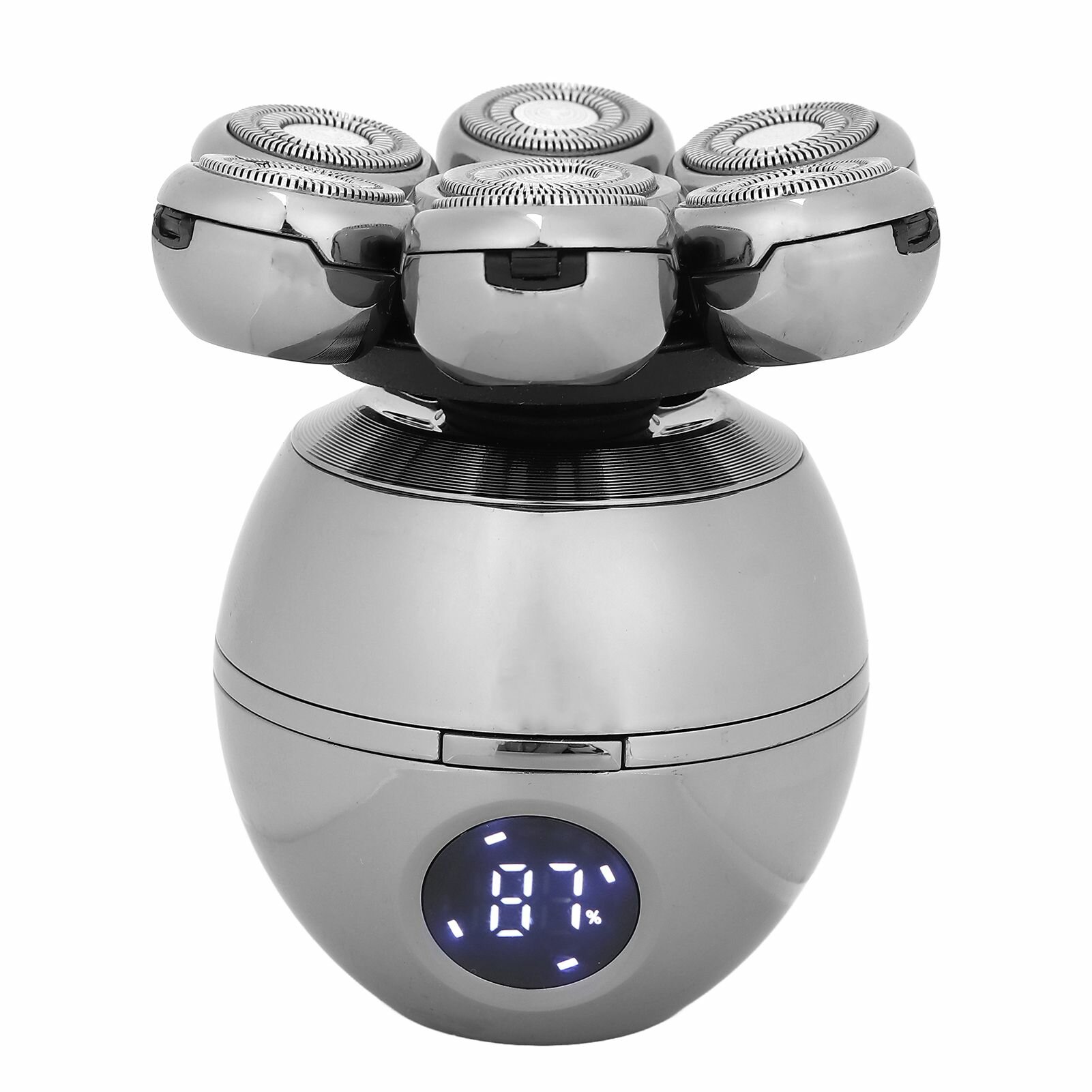 Интеллектуальная электрическая машинка для стрижки волос с 7 насадками, подсветка зарядки, водонепроницаемая, 5W, 600mAh