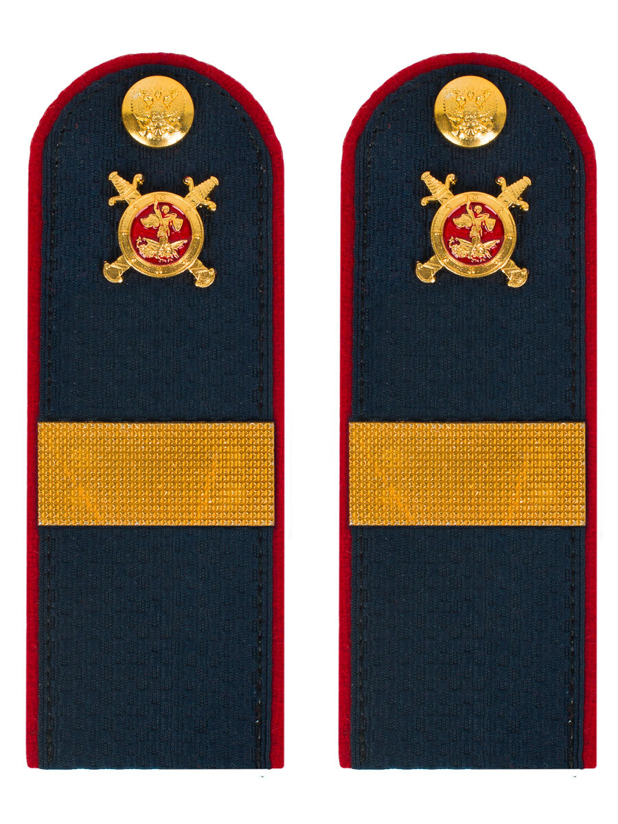 Погоны Полиции темно-синие Картон Звание Старший Сержант