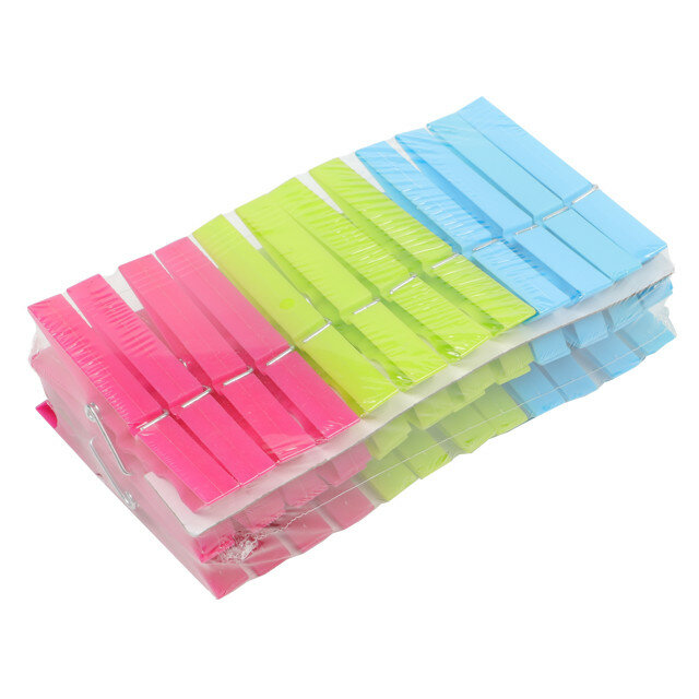 TODELIA прищепки 24 шт 8 см пластиковые для белья и сушки на верёвке, прочные и удобные