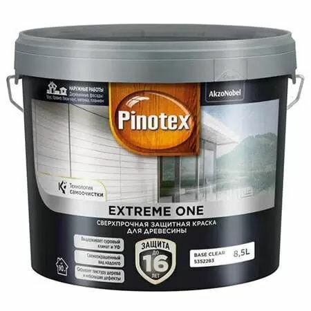 Краска для дерева Omnitex (Pinotex) Extreme One BW 9л