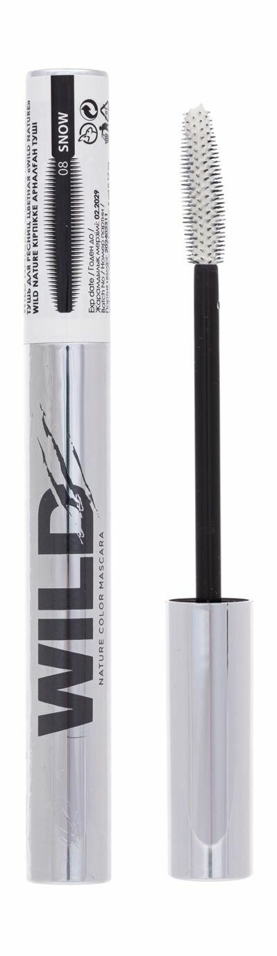 PARISA COSMETICS Тушь для ресниц цветная Wild Nature М-119, 5 мл, 08 Snow белый