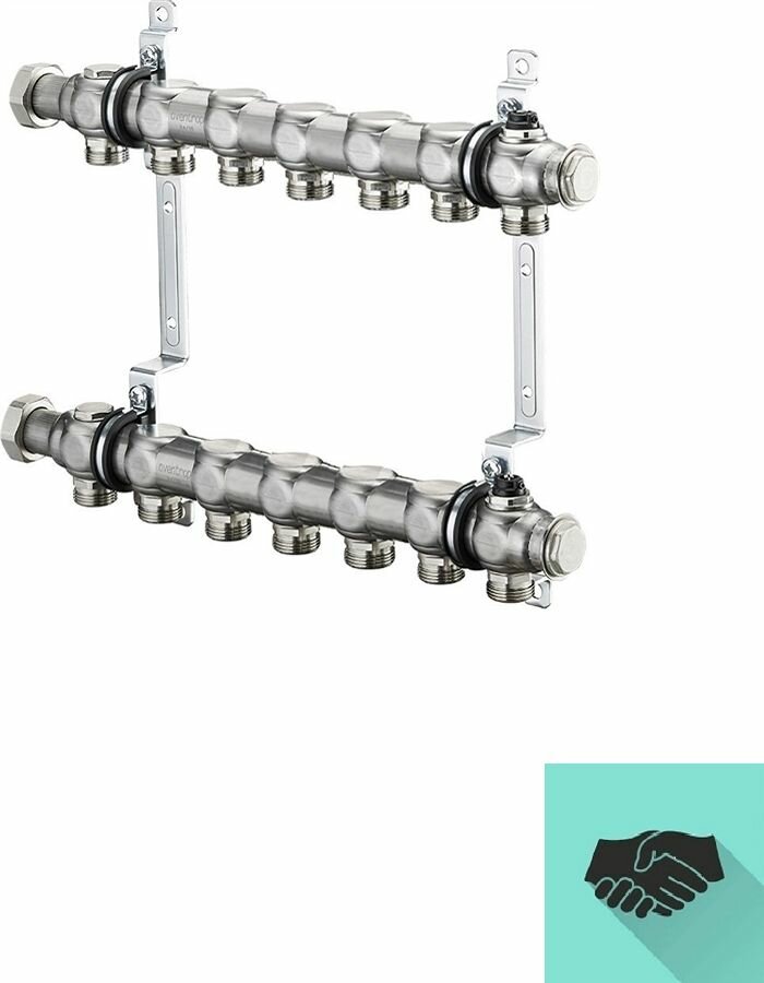 Коллектор, 1", Multidis SH 9, выход-3/4" ЕК, нержавеющая сталь