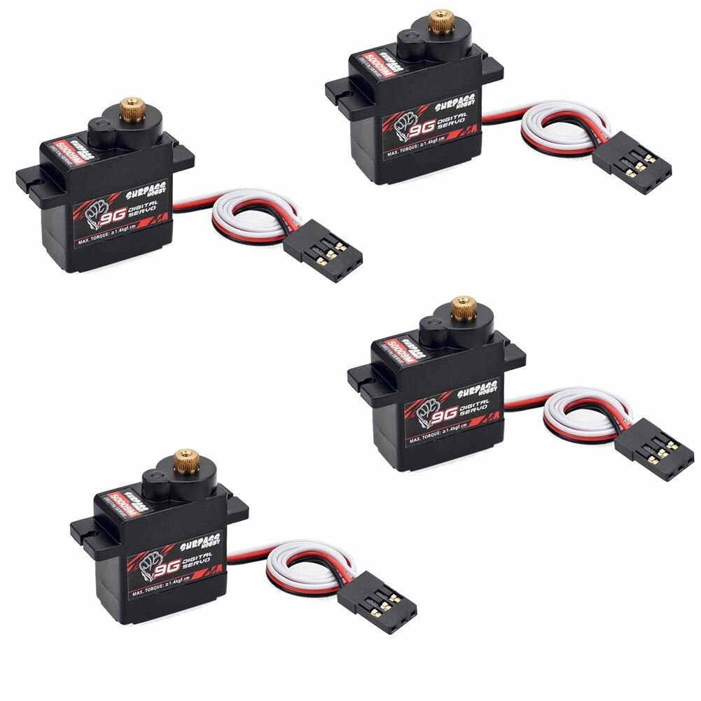 SURPASS HOBBY 4PCS S0009M 9G цифровые сервоприводы металлический редуктор сервопривод