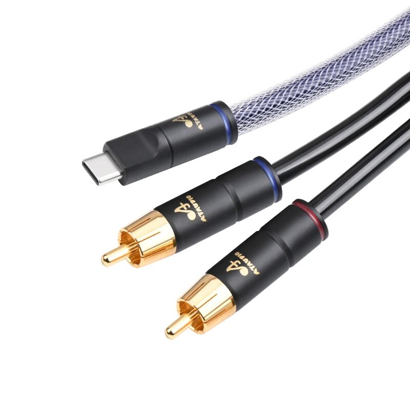 ATAUDIO USB Type-C к 2RCA аудиокабель 0.5m
