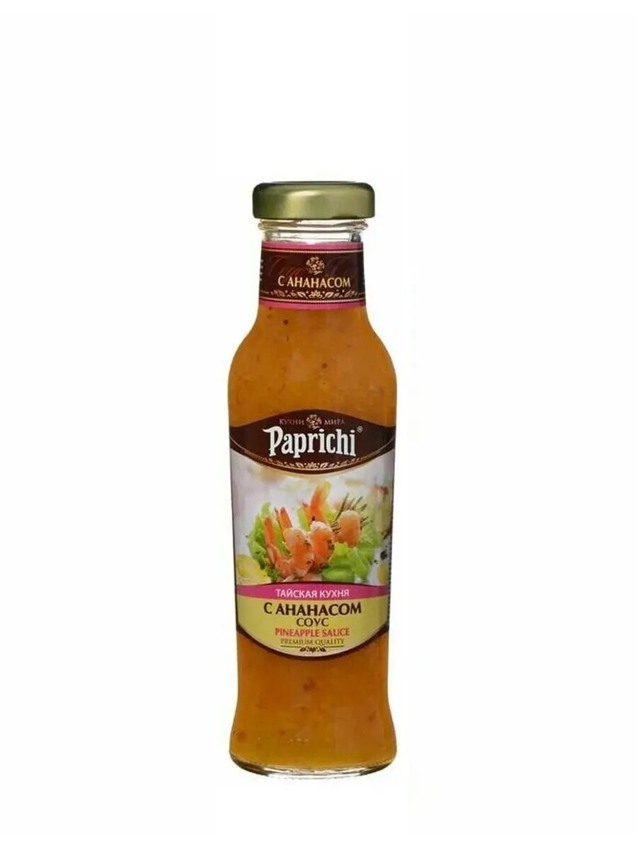 Соус Paprichi Paprichiстоловый С ананасом тайская кухня, 300 гр