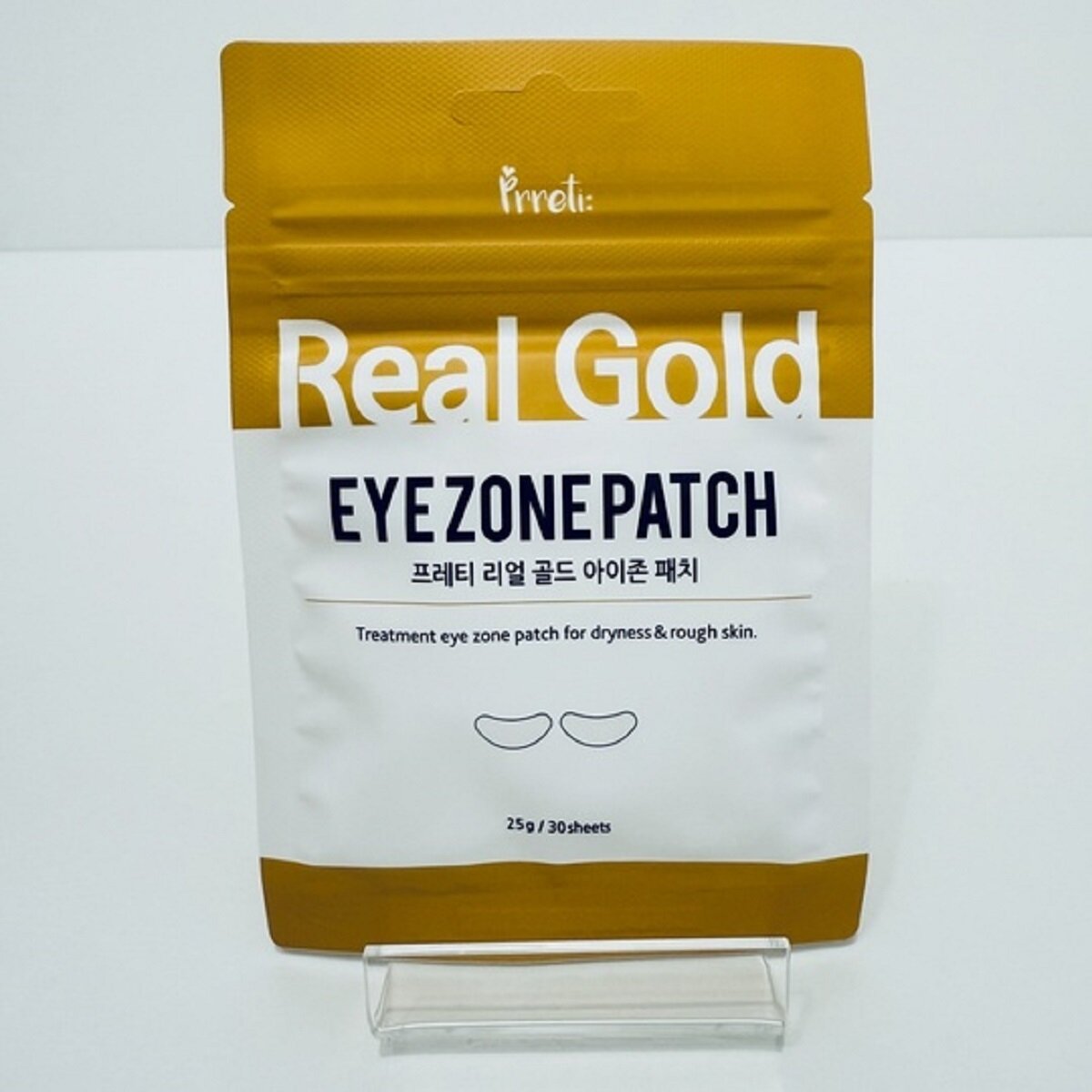 Prreti Укрепляющие патчи для глаз с золотом (30шт) Real Gold Eye Zone Mask