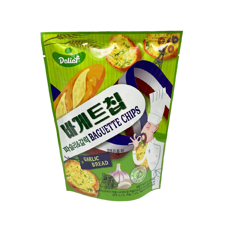Чипсы пшеничные DELIEF со вкусом петрушки и чеснока 70 г, Южная Корея