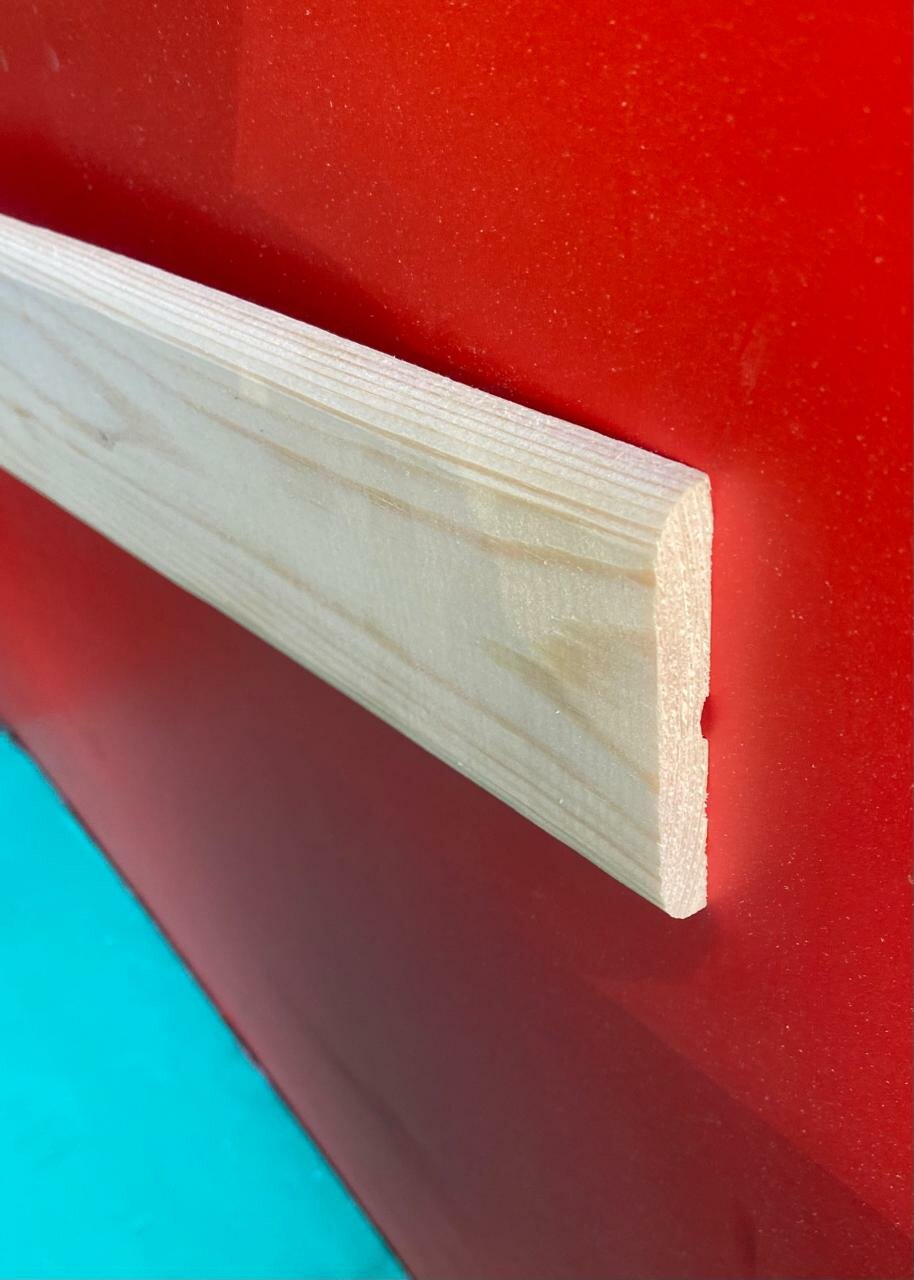 Наличник гладкий 120х10х1000 мм. 3 штуки сорт Экстра сращенный